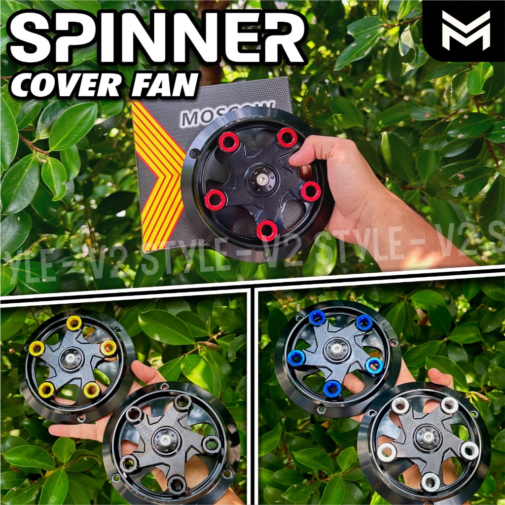 SPINER ฝาครอบพัดลม SPINNER Beat Scoopy Mio Vespa VARIO 125 150 160 ADV ...