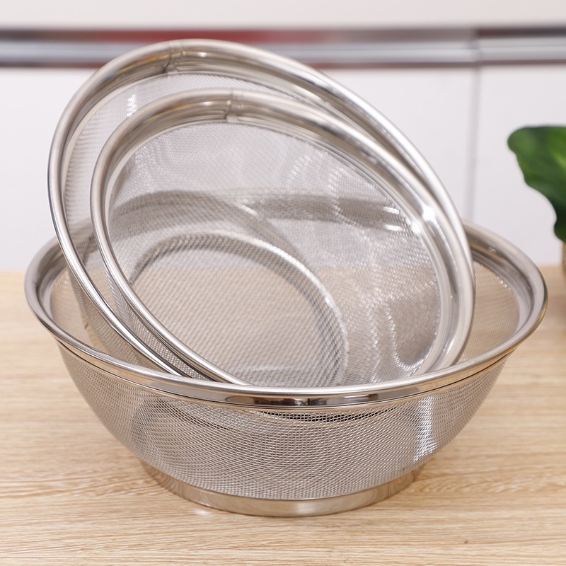 Bmw Kitchen Ware - ตาข่ายล้างผักสแตนเลส อ่างล้างหน้าแบบมีรู, ถังล้าง ...
