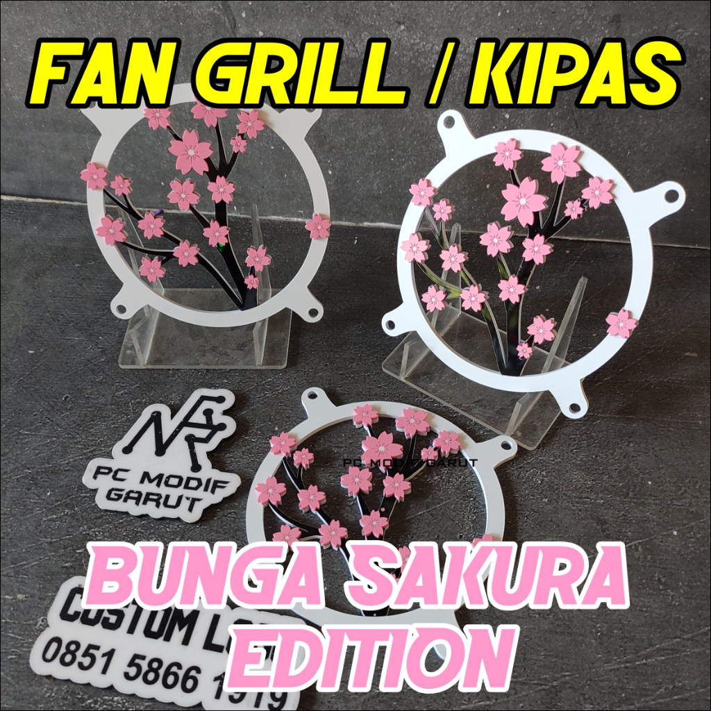 อุปกรณ์เสริม PC FAN COVER GRILL FAN CUSTOM SAKURA FLOWER EDITION ...