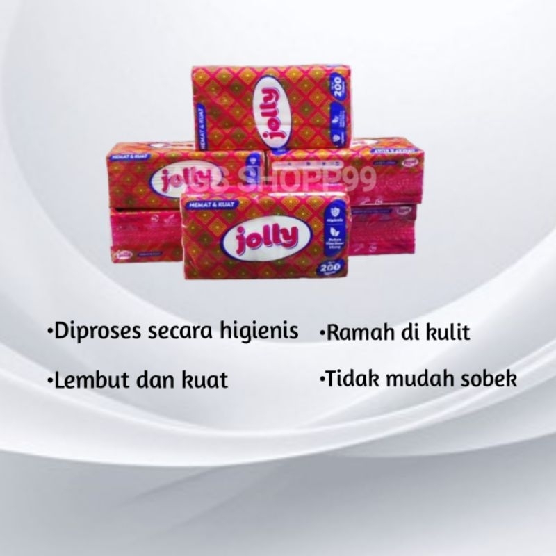 [10PCS] Jolly Tissue Package 200 แผ่น 2ply | Shopee Thailand