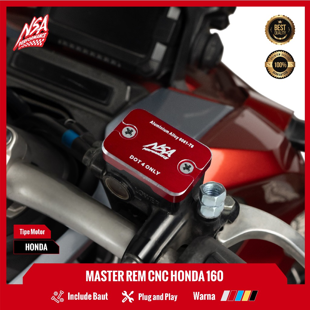 NSA CNC BRAKE MASTER COVER อุปกรณ์เสริมรถจักรยานยนต์ HONDA VARIO 160 ...