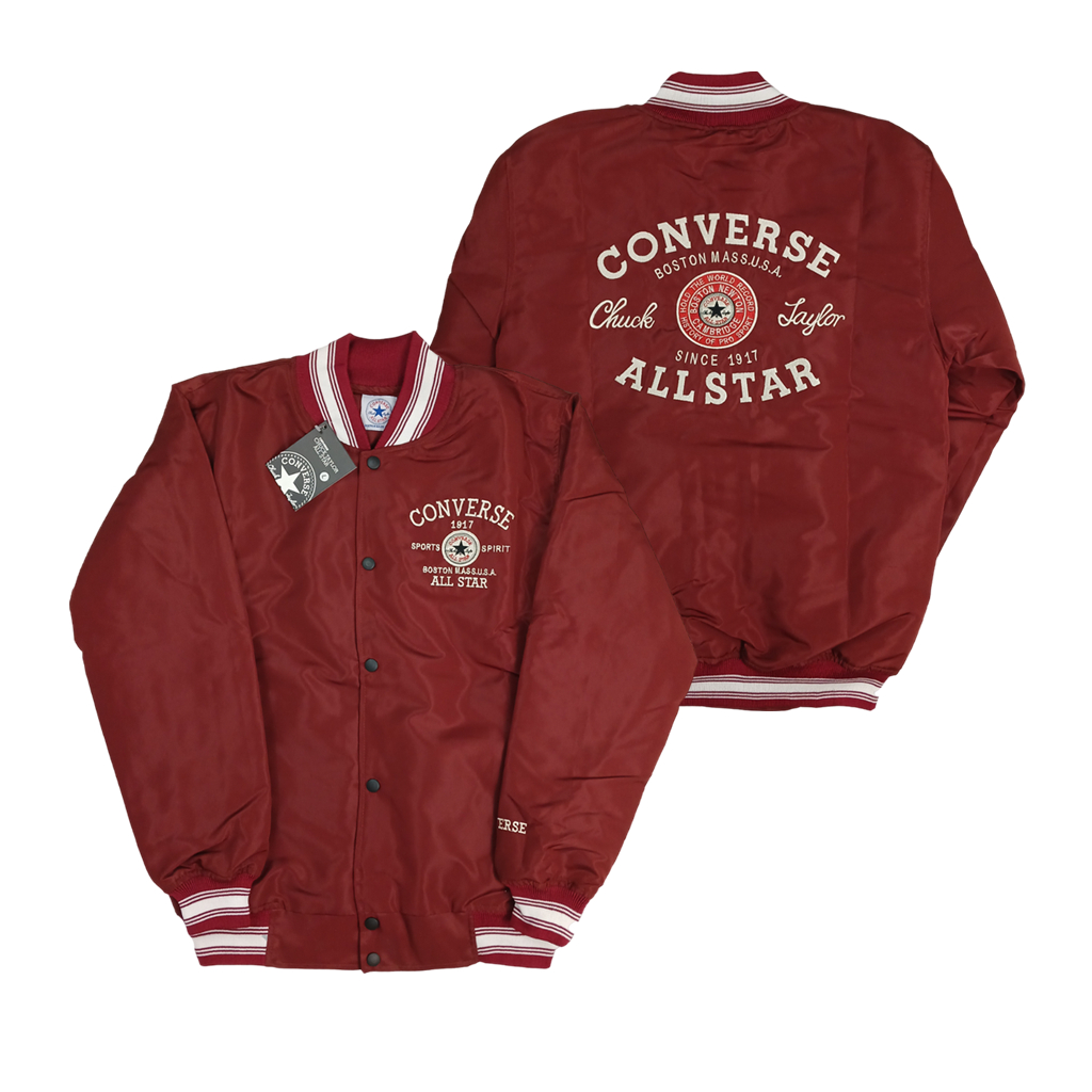 Converse All Star Varsity Jacket เย็บปักถักร้อยเต็มรูปแบบ Casual ...