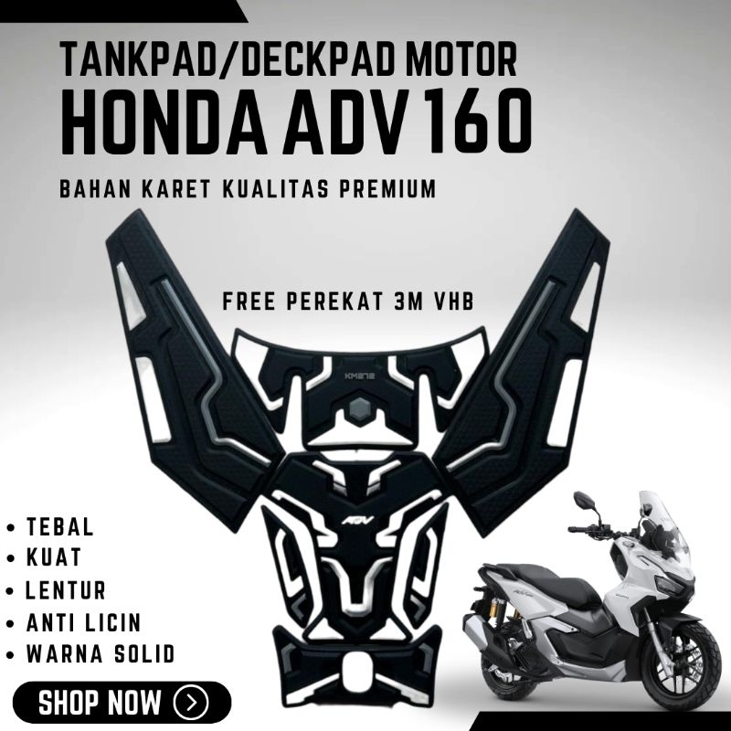 TANKPAD/DECKPAD HONDA ADV 160 ABS/CBS ACCESSORIES/VARIATION ADV 160 PREMIUM RUBBER MATERIAL ...