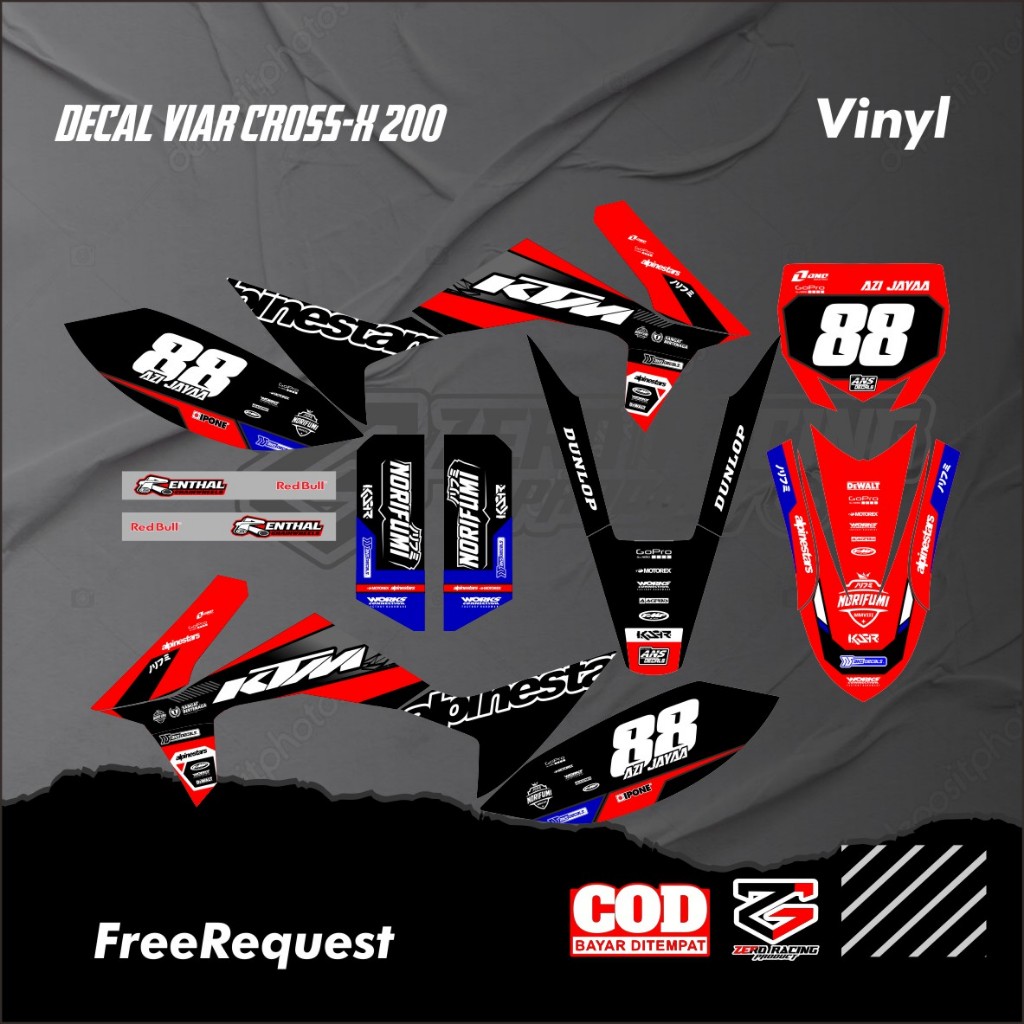 ใหม่ล่าสุด Viar X Cross 150 Decal Full Body Decal Viar | Shopee Thailand