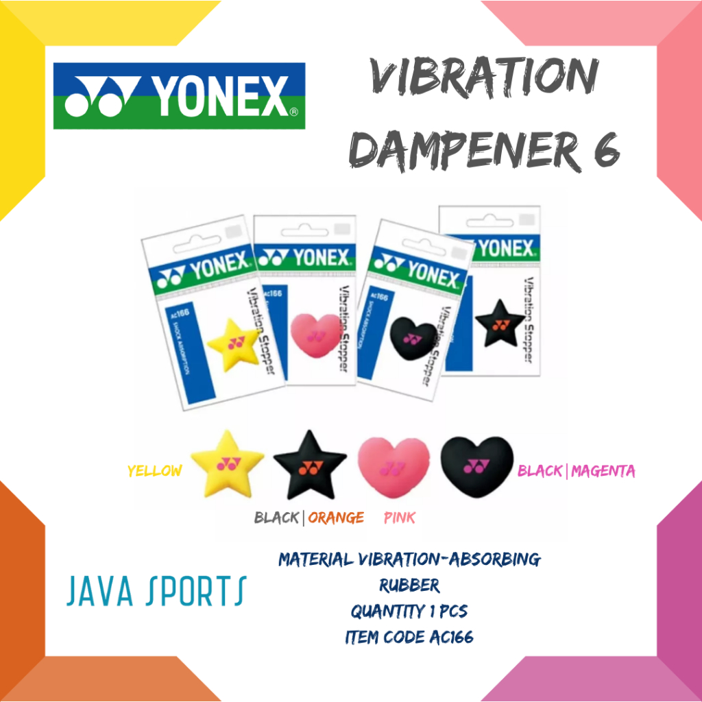 Dampener Yonex Vibration Dampener 6 AC166EX Original Anti-Vibration ...