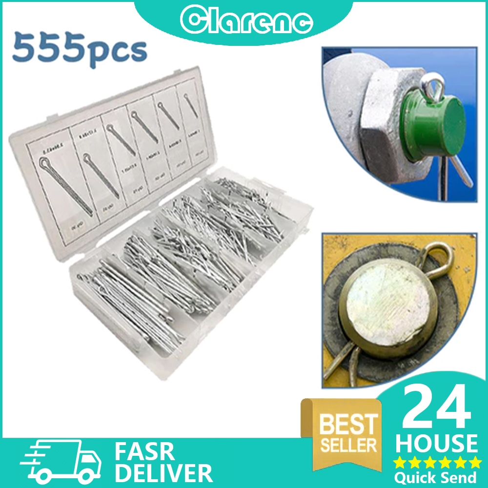 Cotter pin/555 ชิ้น/ctter pin ชุดแยก assortment แยก/Split pin/ผมเล็บ ...