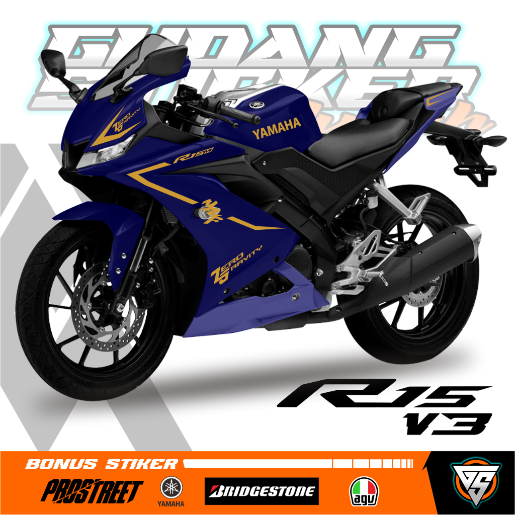 สติ๊กเกอร์ตัด Yamaha R15 V3 YZF 150 CC EDITION ZERO GRAVITY สติ๊กเกอร์ ...