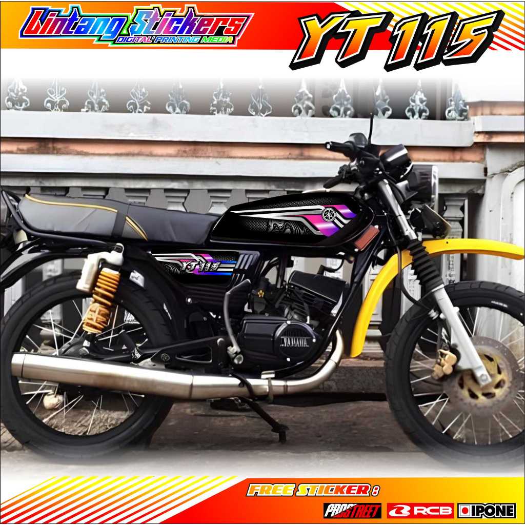 Striping VARIATION YAMAHA YT 115 - IRON CLASSIC STYLE / สติ๊กเกอร์ LIST MOTORCYCLE VARIATIONS YT ...