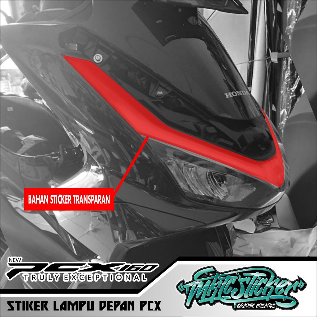 สติ๊กเกอร์ VARIATION Turn Signal & FRONT LIGHT EYEBROWS RGB PCX 160 ...