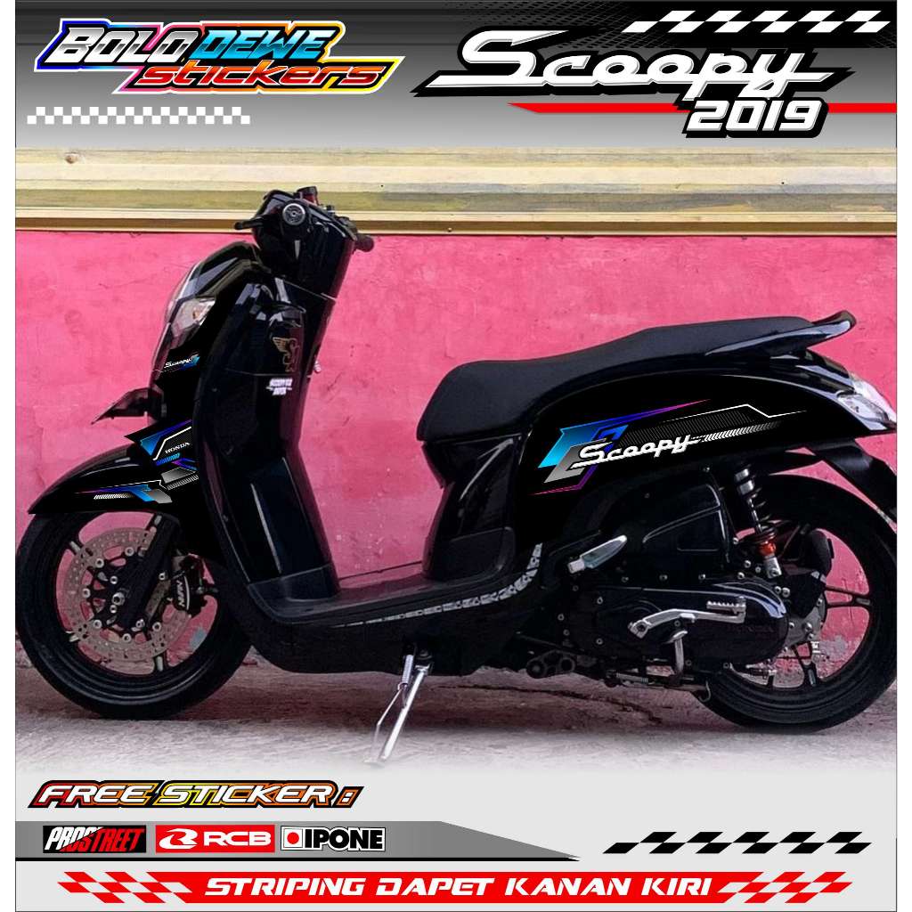 2019 HONDA SCOOPY MOTORCYCLE VARIATION STRIPING/ สติ๊กเกอร์ LIST HONDA ...