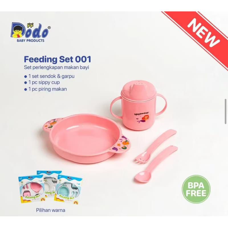 DODO DAC-074 Feeding Baby 001 และชุดให้อาหาร Baby 002 I ชุดของขวัญ 5in1 ...