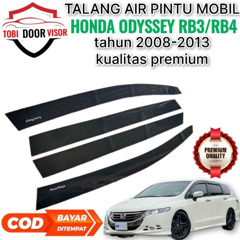 Honda ODYSSEY RB3/RB4 รางน้ํารถ 2008-2013 รุ่นแบนคุณภาพพรีเมี่ยม ...