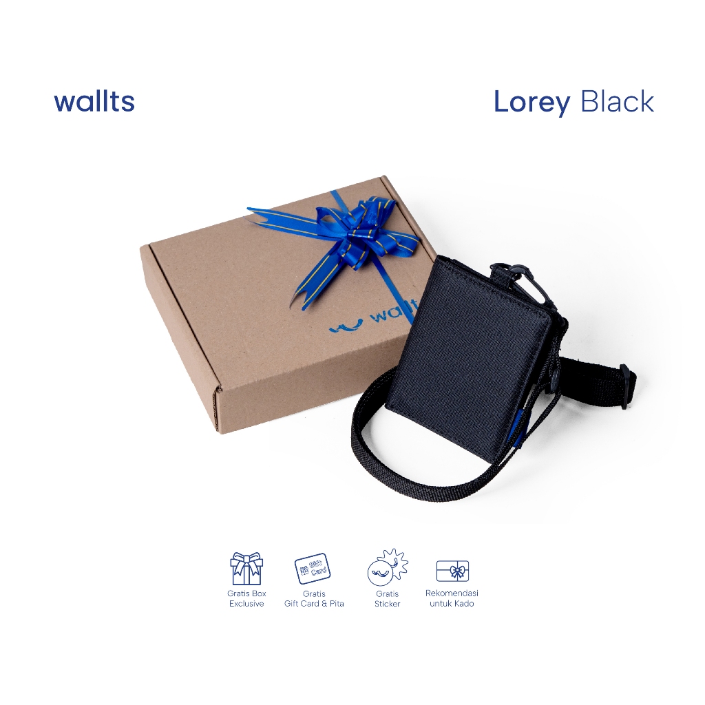 Wallts Lrey Black - การ์ด Id ป้ายชื่อเชือกเส้นเล็กสําหรับผู้ชายและผู้หญิง | Shopee Thailand