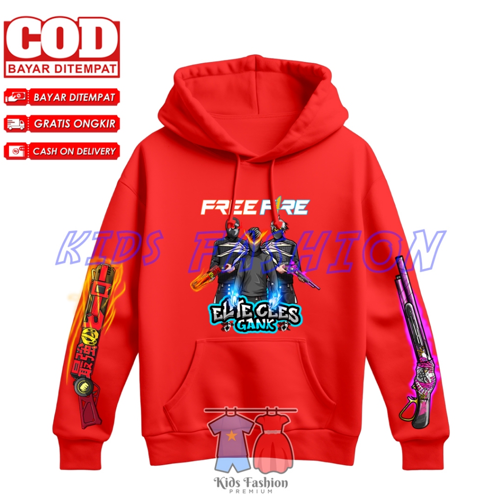 เสื้อแจ็คเก็ตมีฮู้ด FREE FIRE Kids TRIO Elite CEES SG RAPPER SG OPM ...