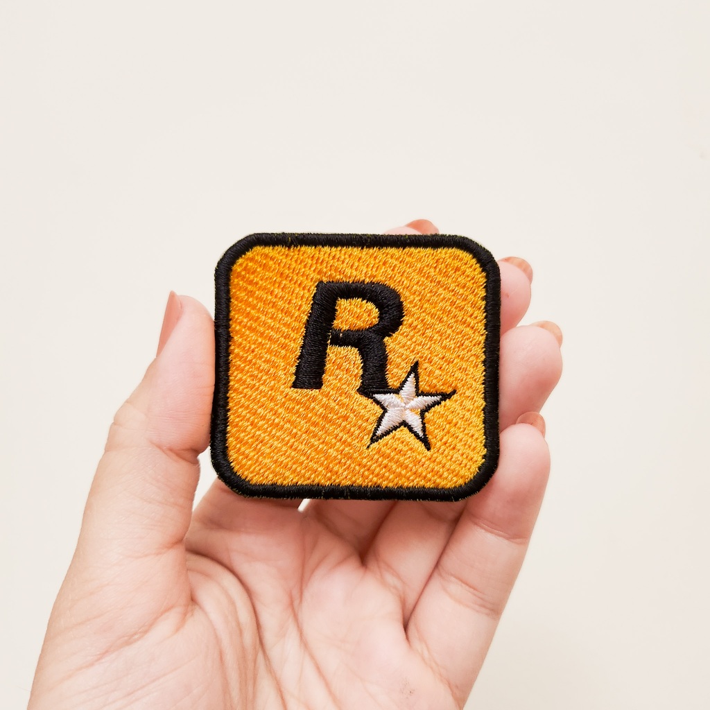 แผ่นเสริมเกม / ROCKSTAR EMBROIDERED BADGE / GAMER IRON PATCH | Shopee ...