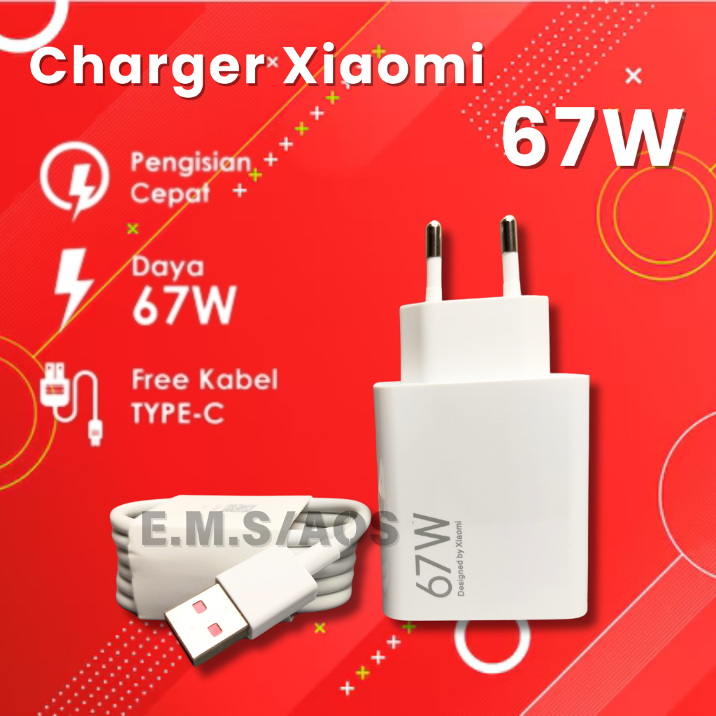 เครื่องชาร์จ Xiaomi 14T, Mix Flip, Mix Fold 4, 14 Civi 67W Fast Charging Turbo Charger USB Type ...