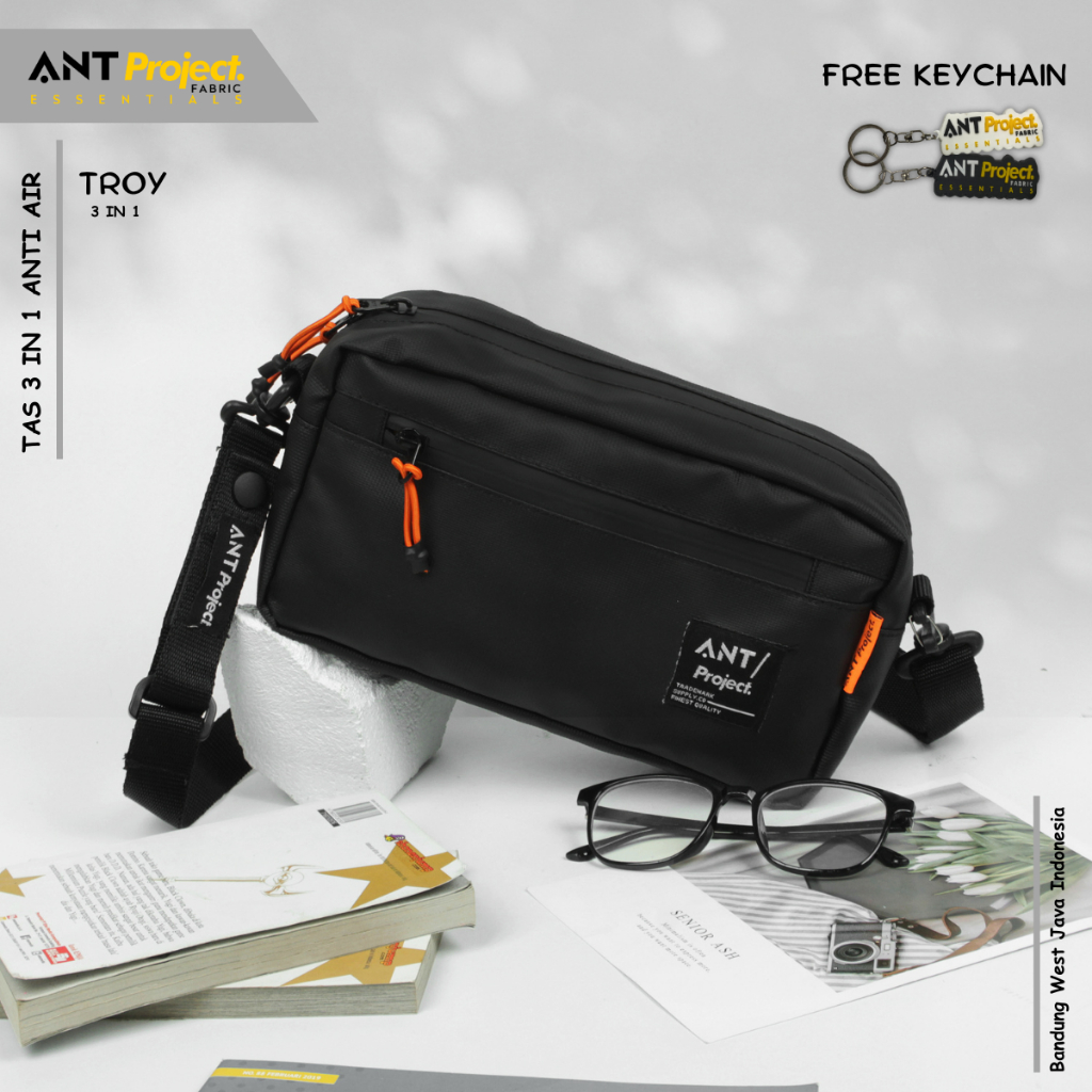 Ant Project กระเป๋าคลัทช์ TROY 3 in 1 กันน้ํา - แถมฟรี Keycain | Shopee ...