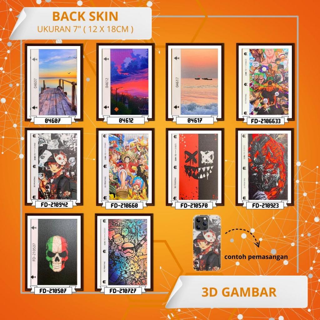 Back SKIN HANDPHONE HP ANDROID APPLE IP 3D PRINT - CHARACTER MOTIF plus ...