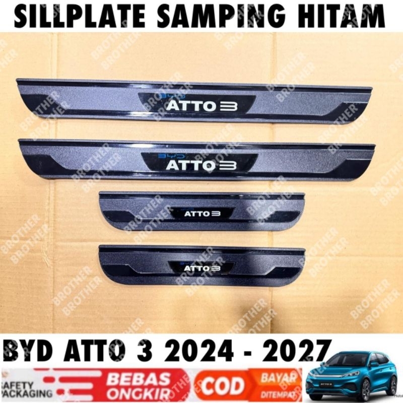 Hitam Byd ATTO 3 กาบข้าง 2024 2025 2026 2027 - สีดํา | Shopee Thailand