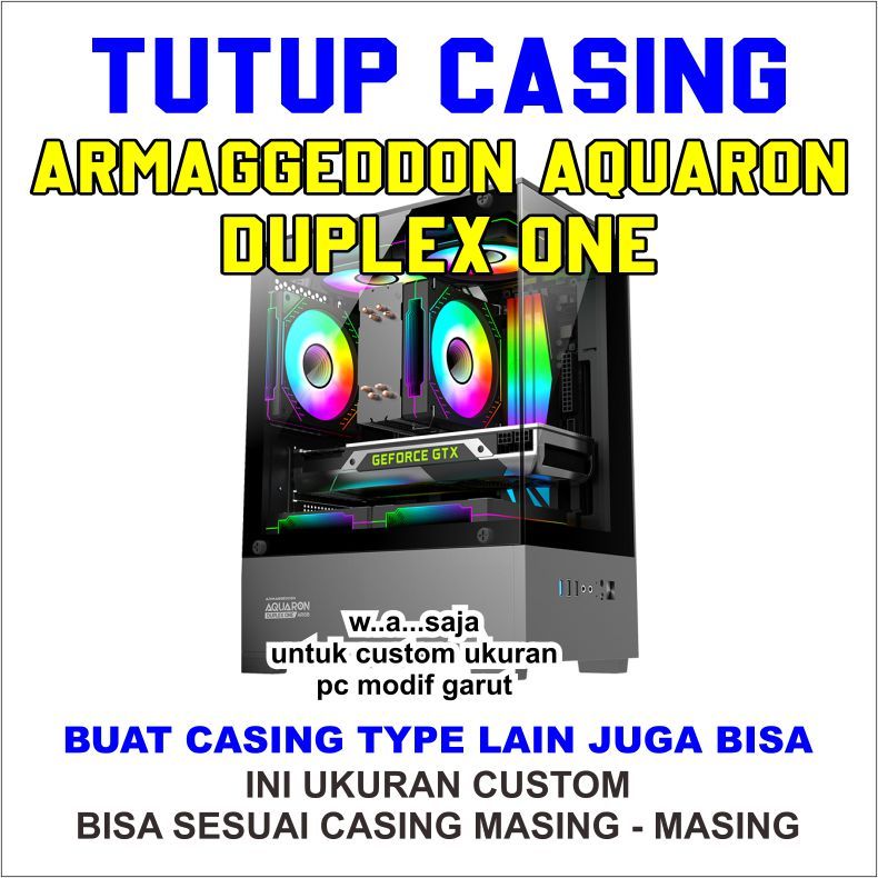 Armaggeddon Aquaron DUPLEX ONE PC case cover ฝาใสเท่านั้น | Shopee Thailand