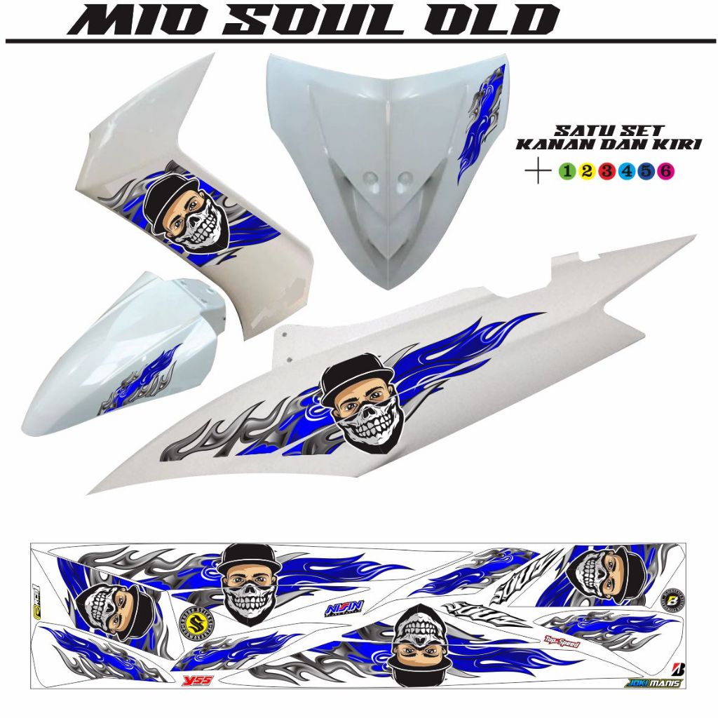 MIO SOUL OLD STICKER / COOL STRIPING MIO SOUL KARBU | Shopee Thailand