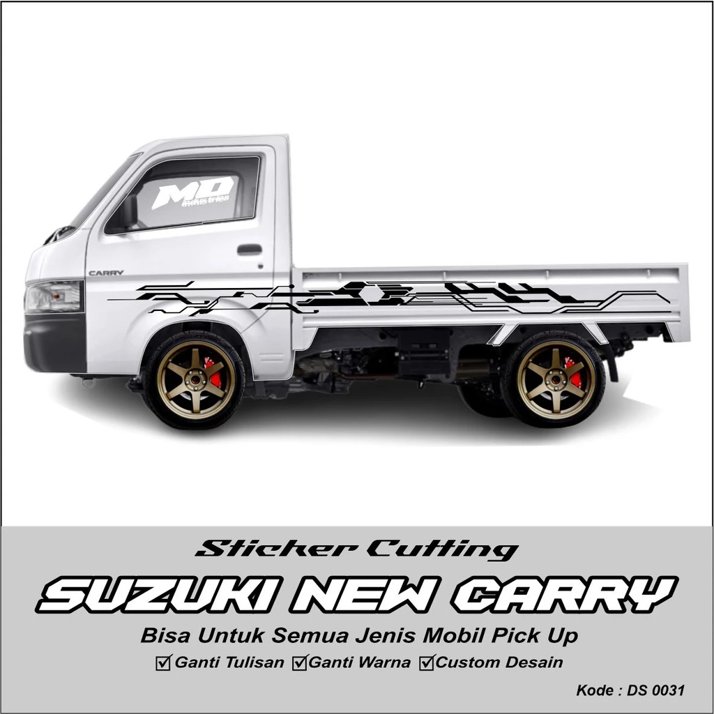 รายชื่อสติ๊กเกอร์ Body Pick up Suzuki New Carry Grandax Pick up Car คู่ ...