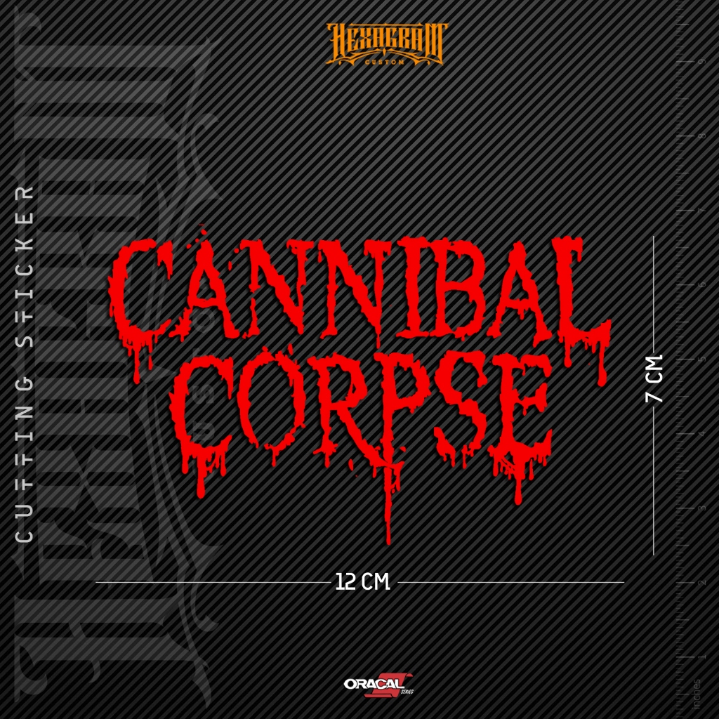 สติ๊กเกอร์ตัดโลโก้ Cannibal Corpse Band | Cannibal Corpse Cutting Band ...