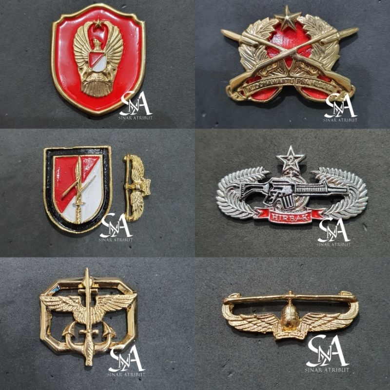 Wing BREVET PIN TNI AD TNI AL TNI AU PREMIUM | Shopee Thailand