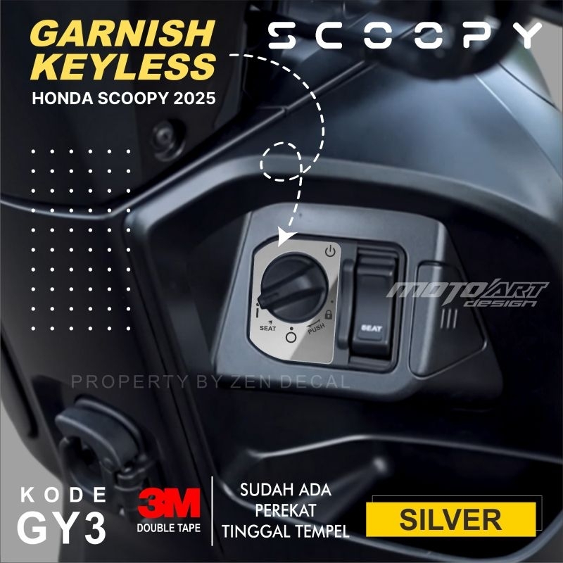 Honda scoopy keyless Garnish ปี 2025 | Shopee Thailand