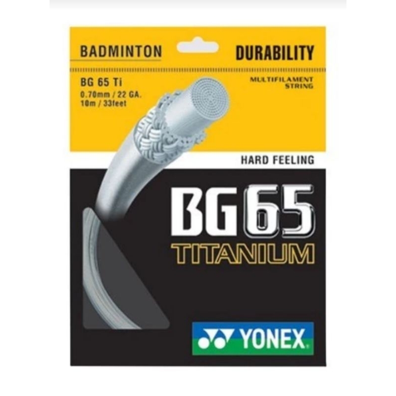 สายแบดมินตันไทเทเนียม Yonex BG 65 Ti / 65 ดั้งเดิม | Shopee Thailand