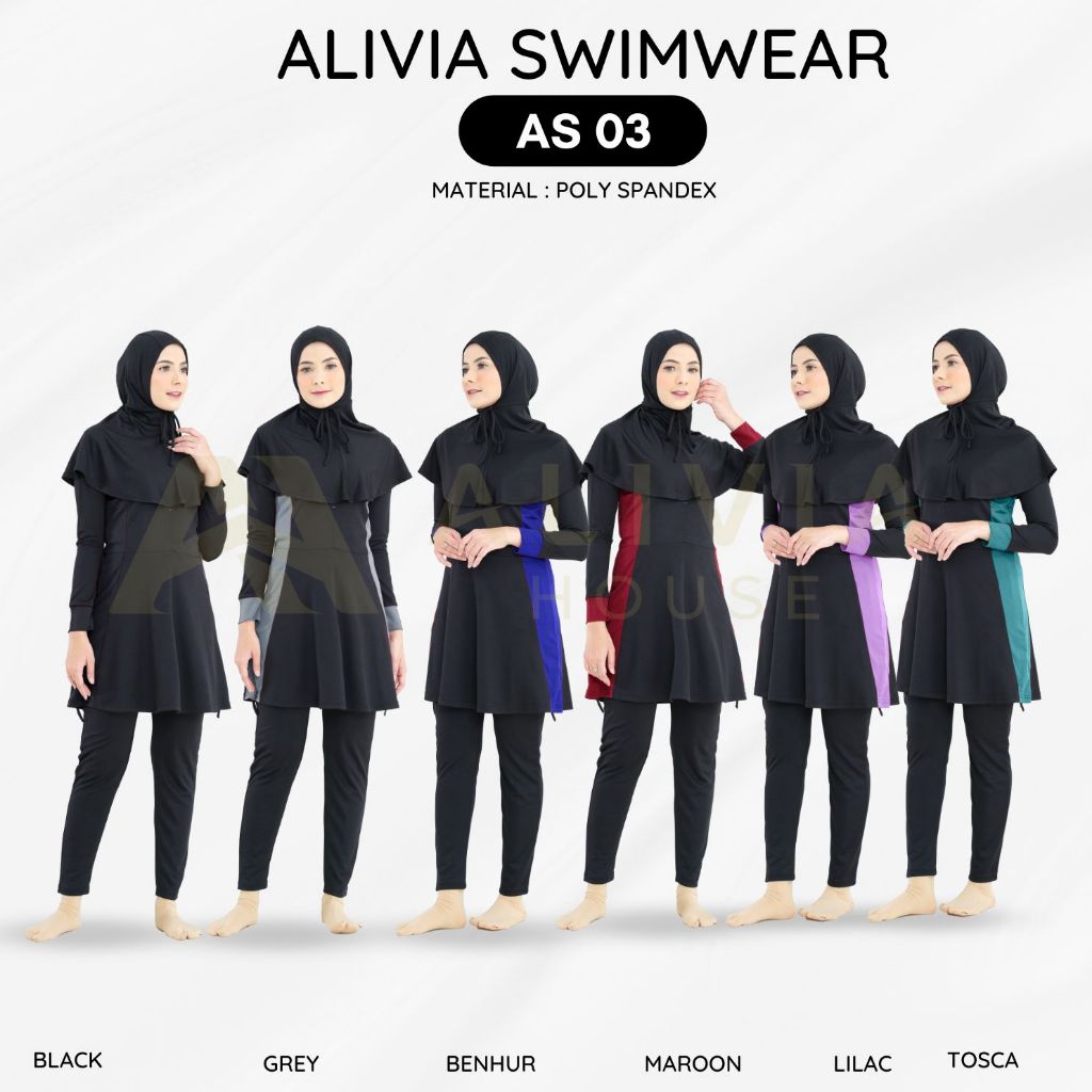 Alivia House - Alivia ชุดว่ายน้ํา AS03 - ชุดว่ายน้ํามุสลิมสําหรับ ...