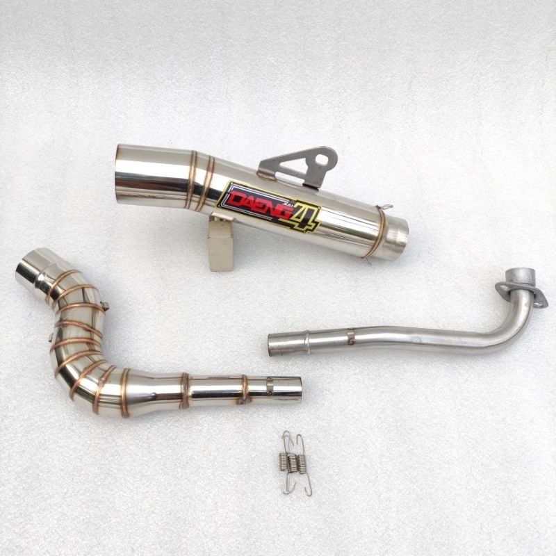 กระป๋อง 51 มม.ประเภท DAENG SAI4 เปิด PIPE 1 ชุดสําหรับ Xrm 110 125 Wave ...