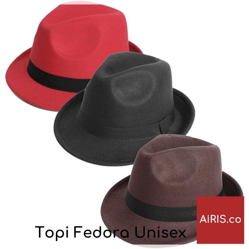 หมวก Fedora Jazz Fedora ทุกเพศ/ ถึงวันเดียวกันใส่ทันที*/หมวก Fedora ...