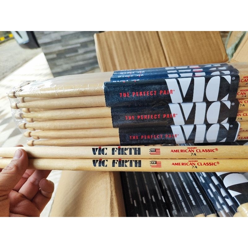 STICK Drum Vic Firth 5A 7A/STICK DRUM Vic Firth Wood Tip | Shopee Thailand