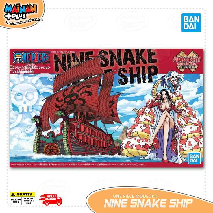 Grand SHIP COLLECTION NINE SNAKE SHIP ONE PIECE ORIGINAL BANDAI MODEL ...