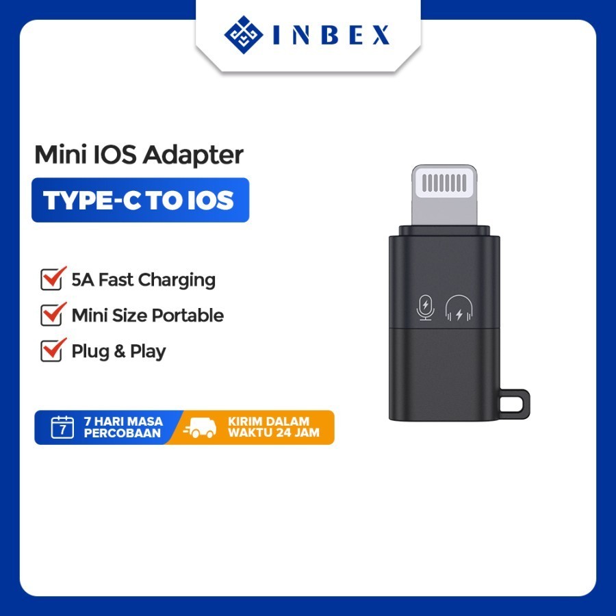 ตัวแปลงไมโครโฟน Lightning Inbex Android Type C เป็น Apple iPhone ...