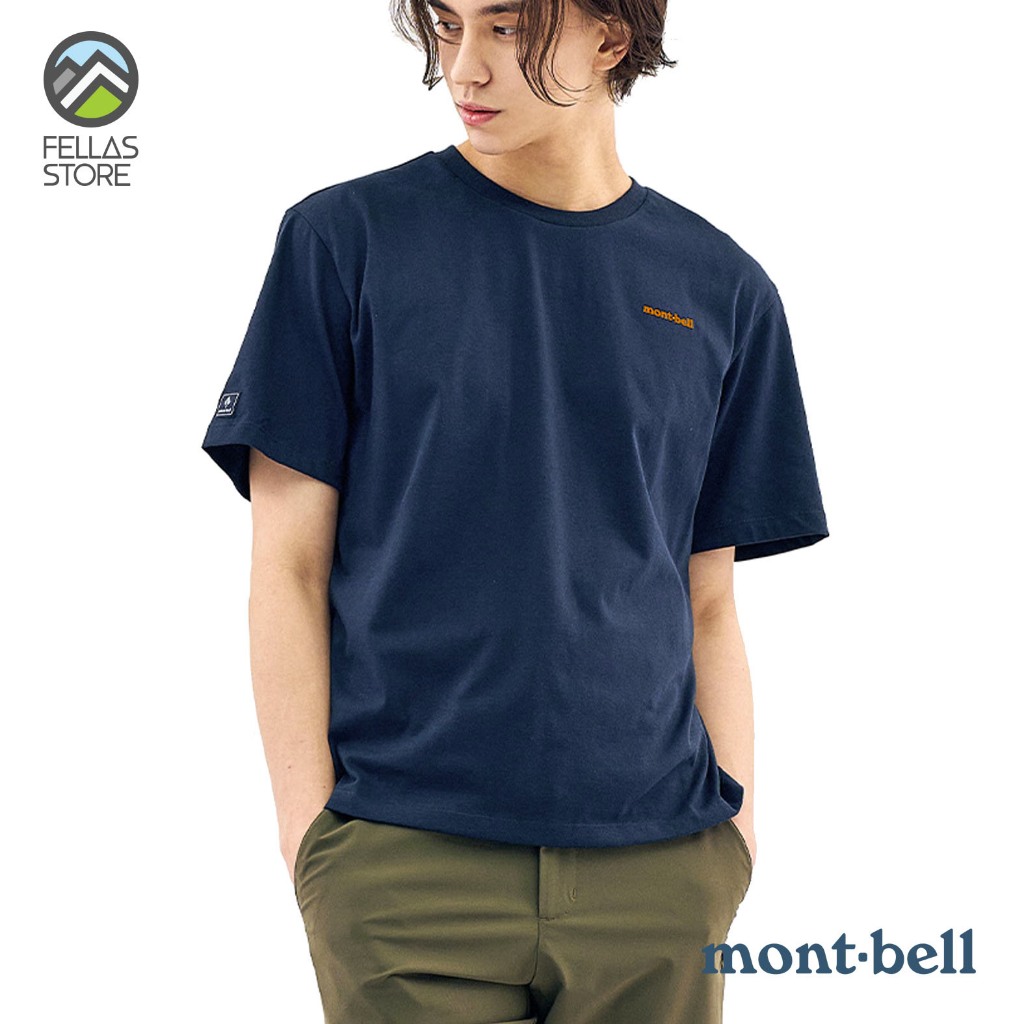 Montbell - Performance L Round Short Sleeve เย็บปักถักร้อย สีส้ม | Shopee Thailand