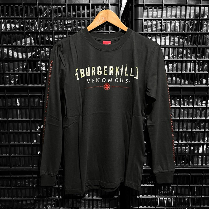 เสื้อยืดตัวยาว Burgerkill x CHRONIC ROCK venomous | Shopee Thailand