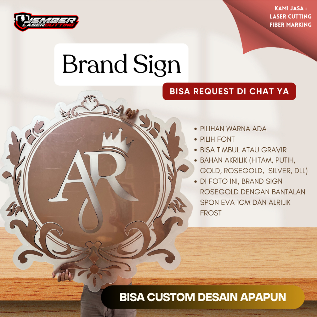 ป้ายแบรนด์ CUSTOM NAME BOARD EVA SPONGE 1 CM | Shopee Thailand