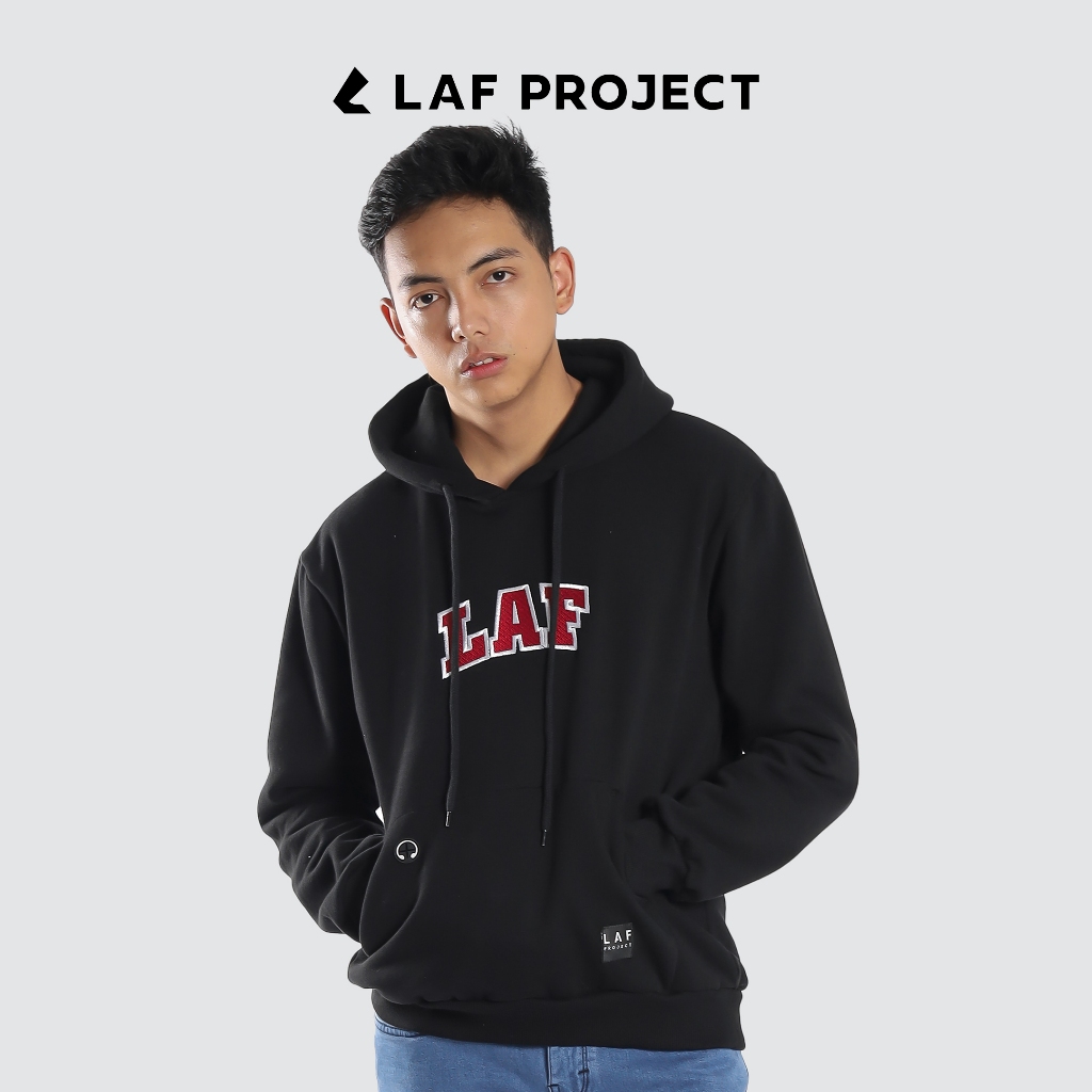 Hitam เสื้อแจ็คเก็ตมีฮู้ดผู้ชาย Distro ล่าสุด, Original Premium LAF Project Black Jumper ...