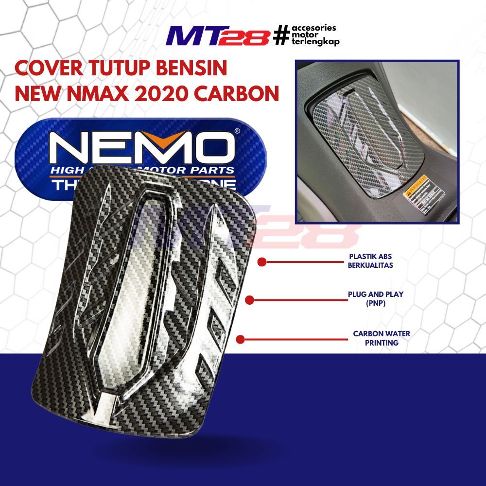 All New Nmax 2020 2021 2022 2023 2024 Carbon Nemo Gas Tank Cover (GEN2 ...
