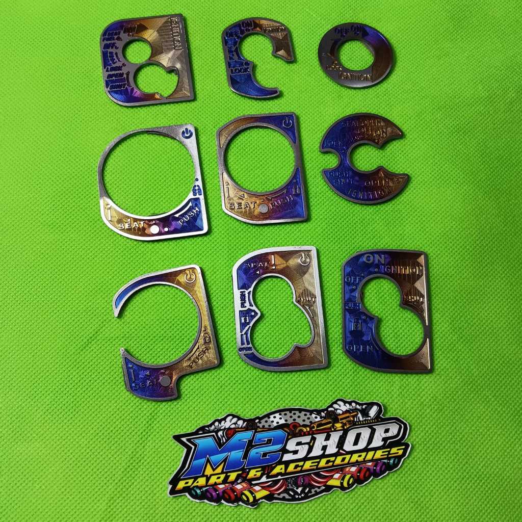 Original TITANIUM KEY COVER BEAT VIET SCOOPY VARIO NMAX MIO AEROX PCX ...