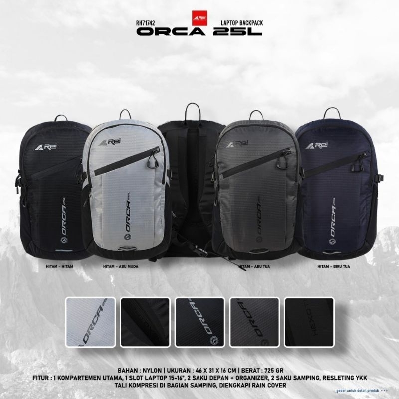 Orca 25 ลิตร Daypack Arei Outdoorgear Backpack | Shopee Thailand
