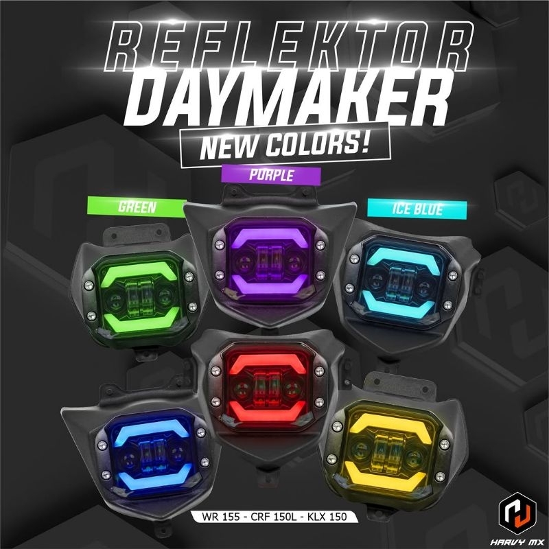 Daymaker Reflector Led CRF 150 L WR 155 KLX 150 BF DTRACKER ไฟหน้า ไฟ ...