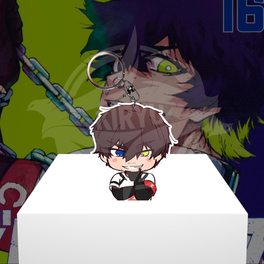 Gantungan Oliver Aiku Blue Lock Anime HP Keychain - พวงกุญแจอะคริลิค ...