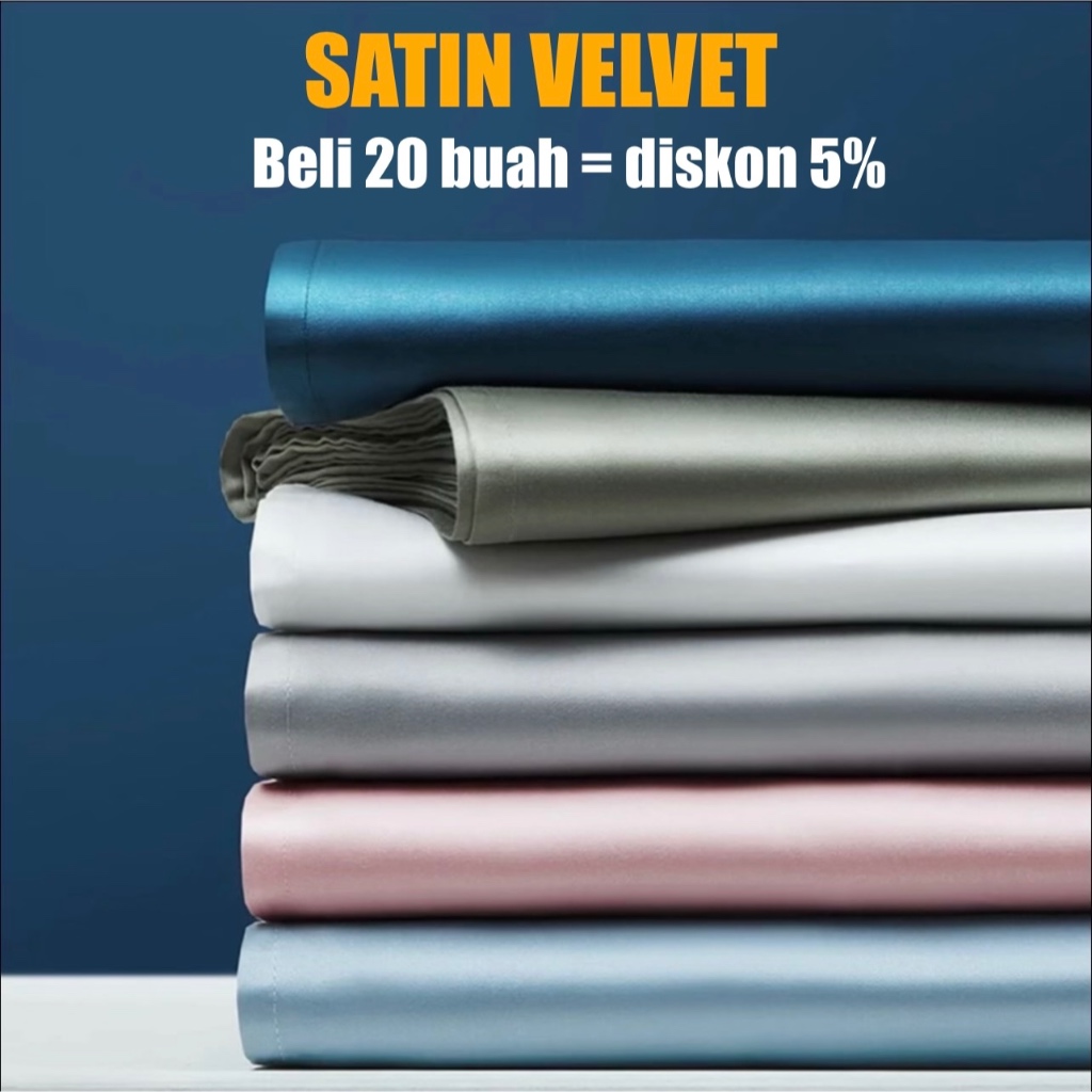 100% Original Premium Super Silk Velvet Satin Fabric (สําหรับเพื่อน ...