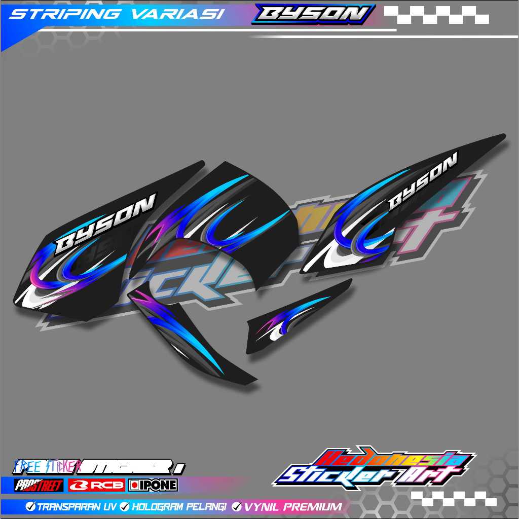 Yamaha BYSON VARIATION STRIPING / สติ๊กเกอร์ LIST YAMAHA BYSON ...