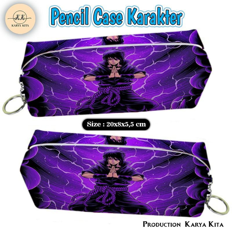 SASUKE ANIME DRAWING PENCIL BOX TAK03 | Shopee Thailand