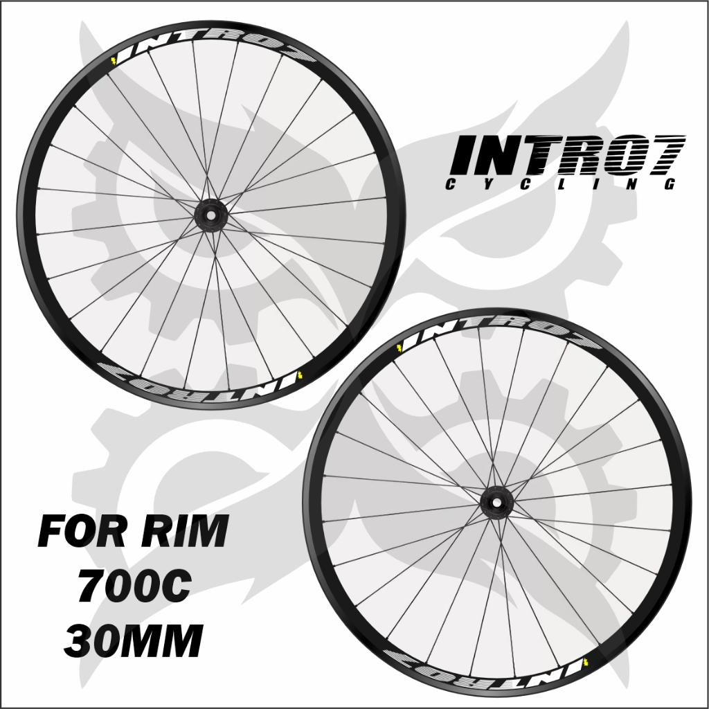สติ๊กเกอร์จักรยานเสือหมอบ Rims Intro 7 fixie | Shopee Thailand