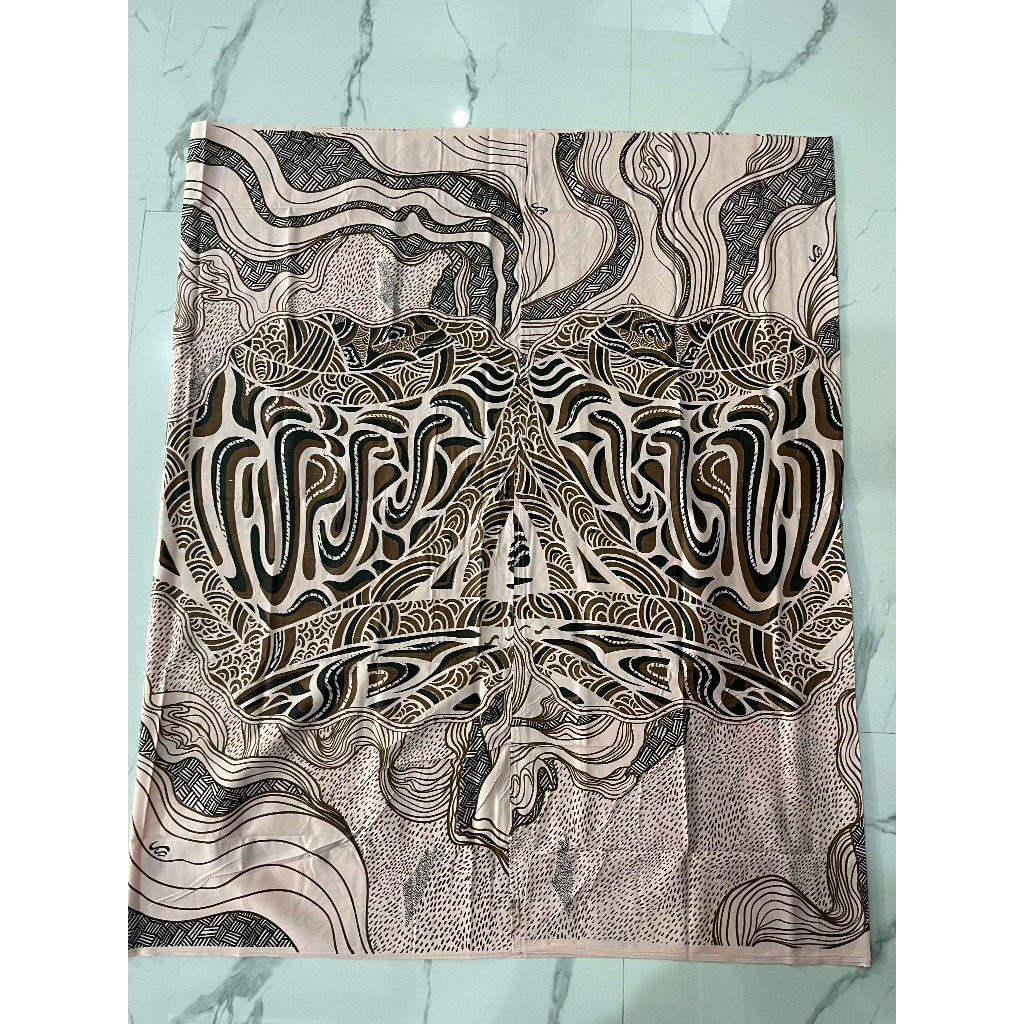 ผ้าซิ่นผ้าบาติกพร้อม Rabbani Motif สีชมพู Santri BATIK HM Pekalongan | Shopee Thailand